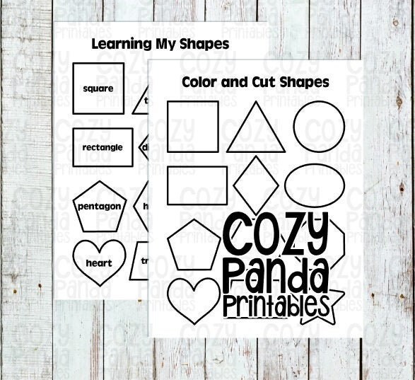 Learning My Shapes Worksheet, Preschool Learning, Shapes, Learning ...
