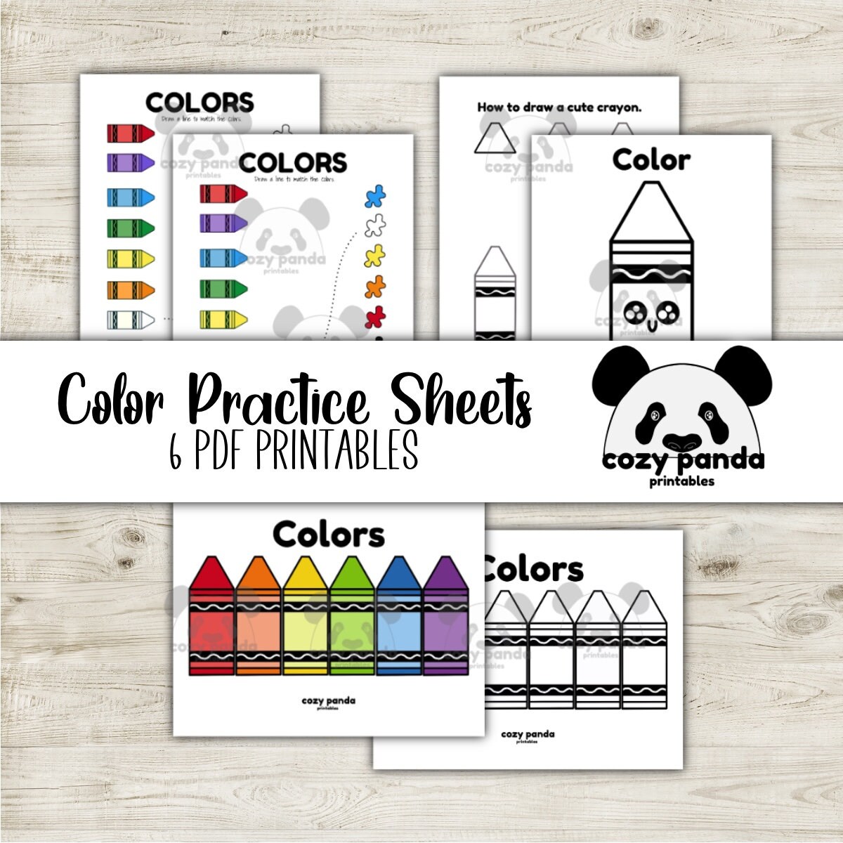 Color Practice Sheets, Color Matching, Coloring Pages, Crayon Coloring ...