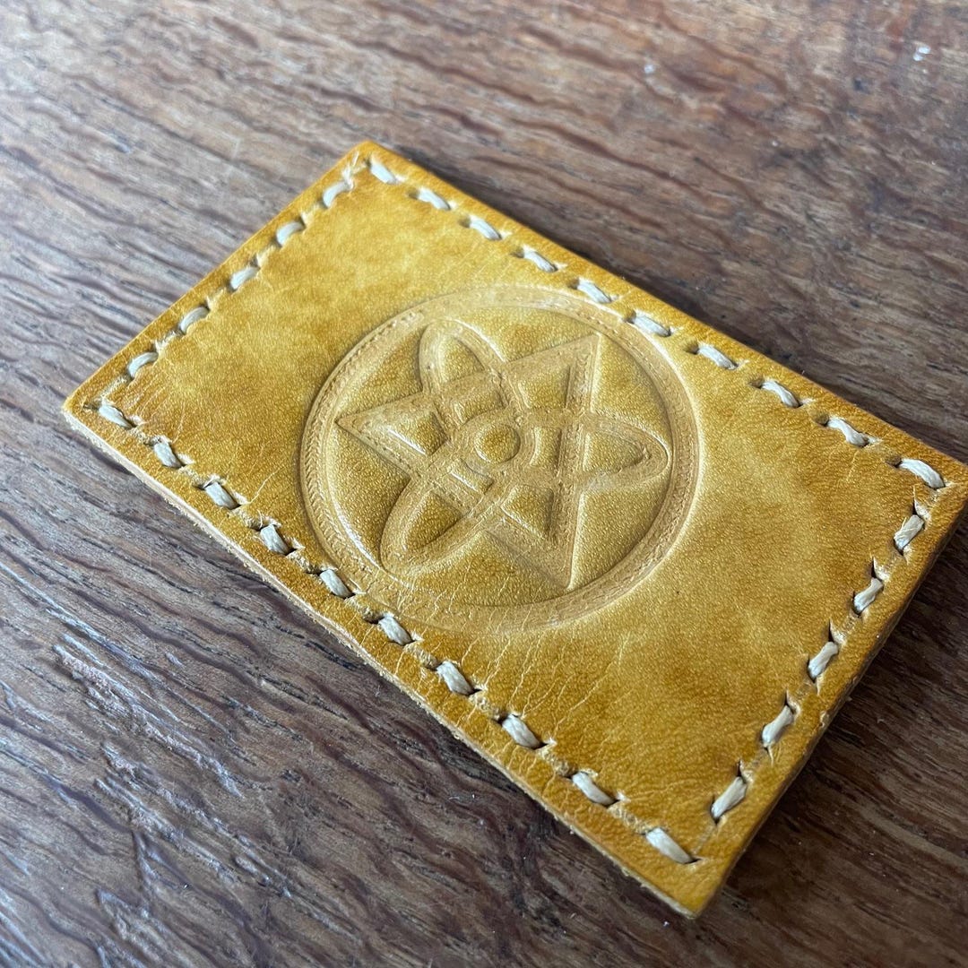 Handmade Leather Patch: Esoteric Symbol Velcro Hook - Occult Gift - Etsy