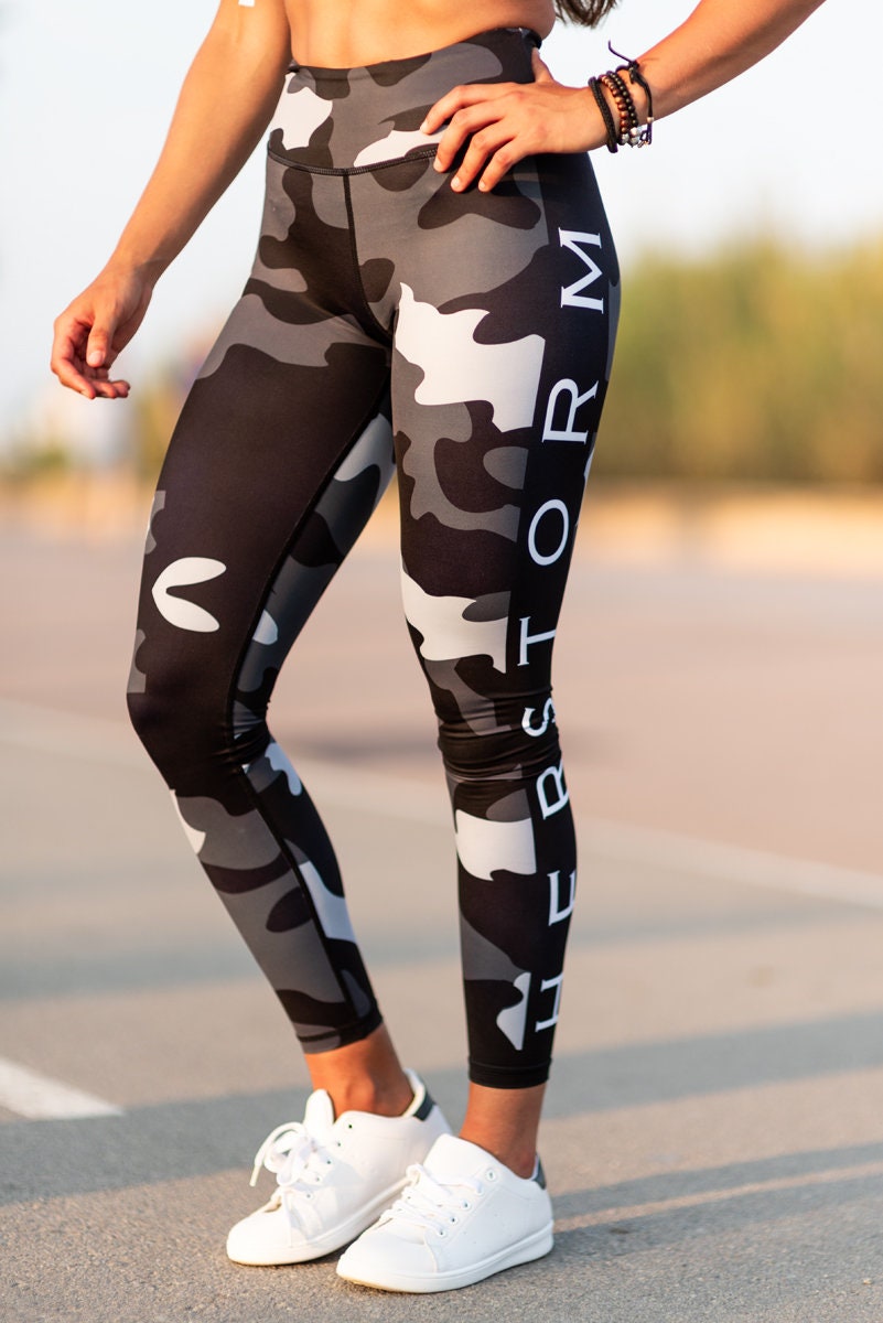 Army Camo Workout Leggings I Military Gym Leggings I Multiple Colours ...