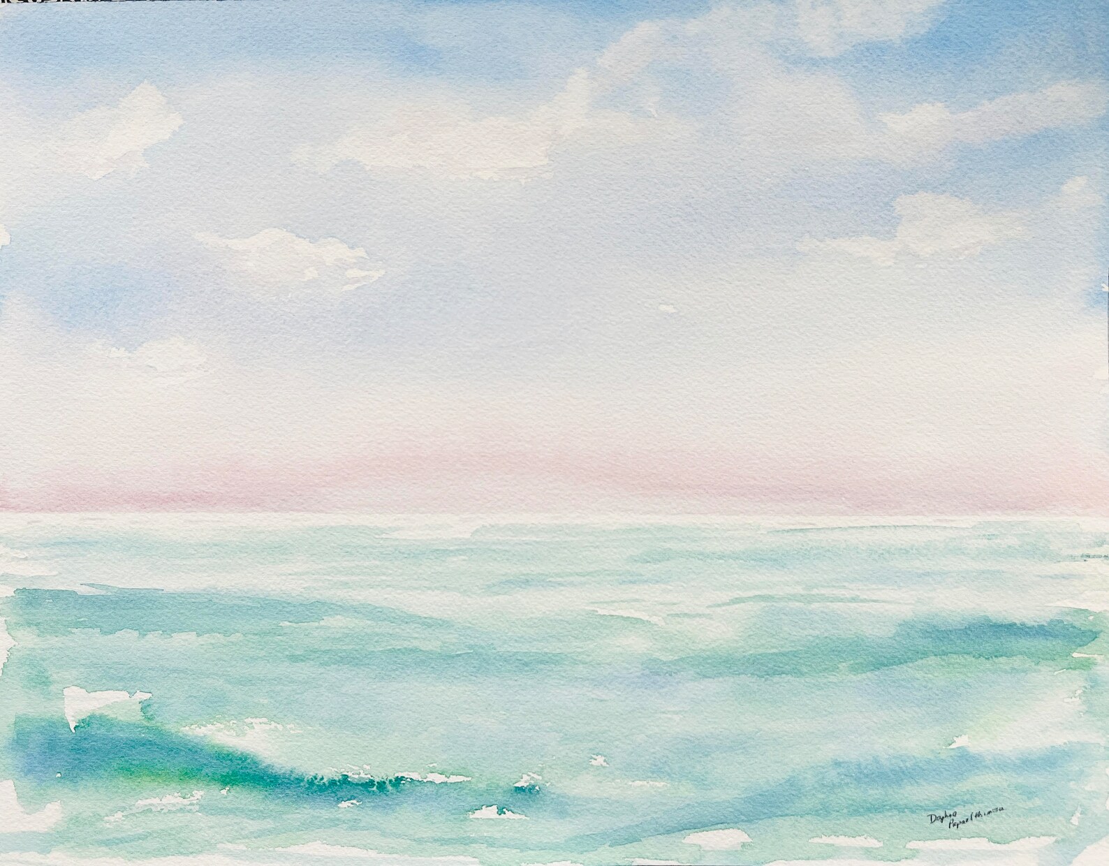 Making Waves #2, Original Watercolor Painting of Ocean, Not a Print ...
