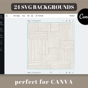 Digital Paper Bundle, Abstract Seamless Patterns Boho Organic Shapes ...