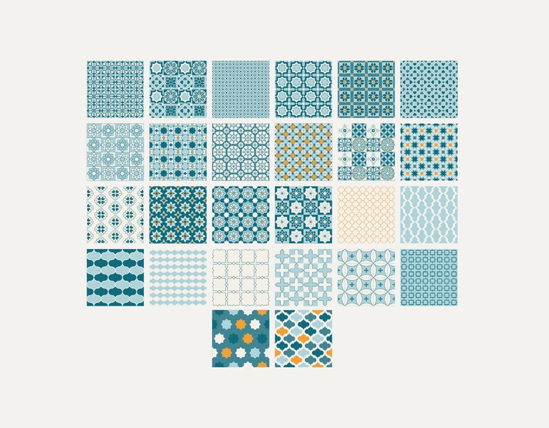 Arabic Digital Paper & Seamless Patterns | Gold Arab Tile PNG | Islamic ...