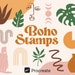 100 Procreate Boho Stamps, Bohemian Art Brushes, Abstract Procreate ...
