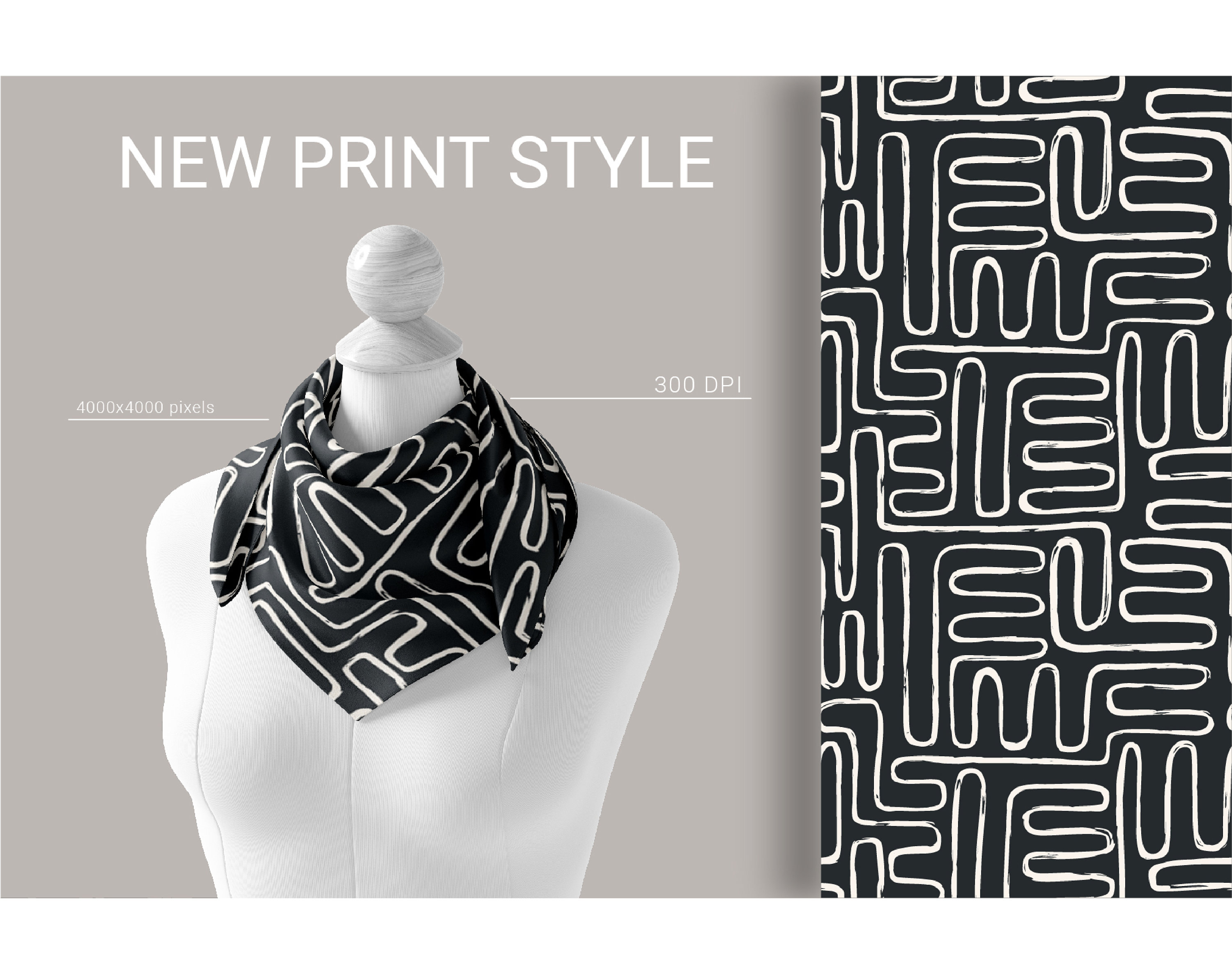 70 Digital Paper Bundle, Abstract Seamless Patterns Boho Organic Shapes ...