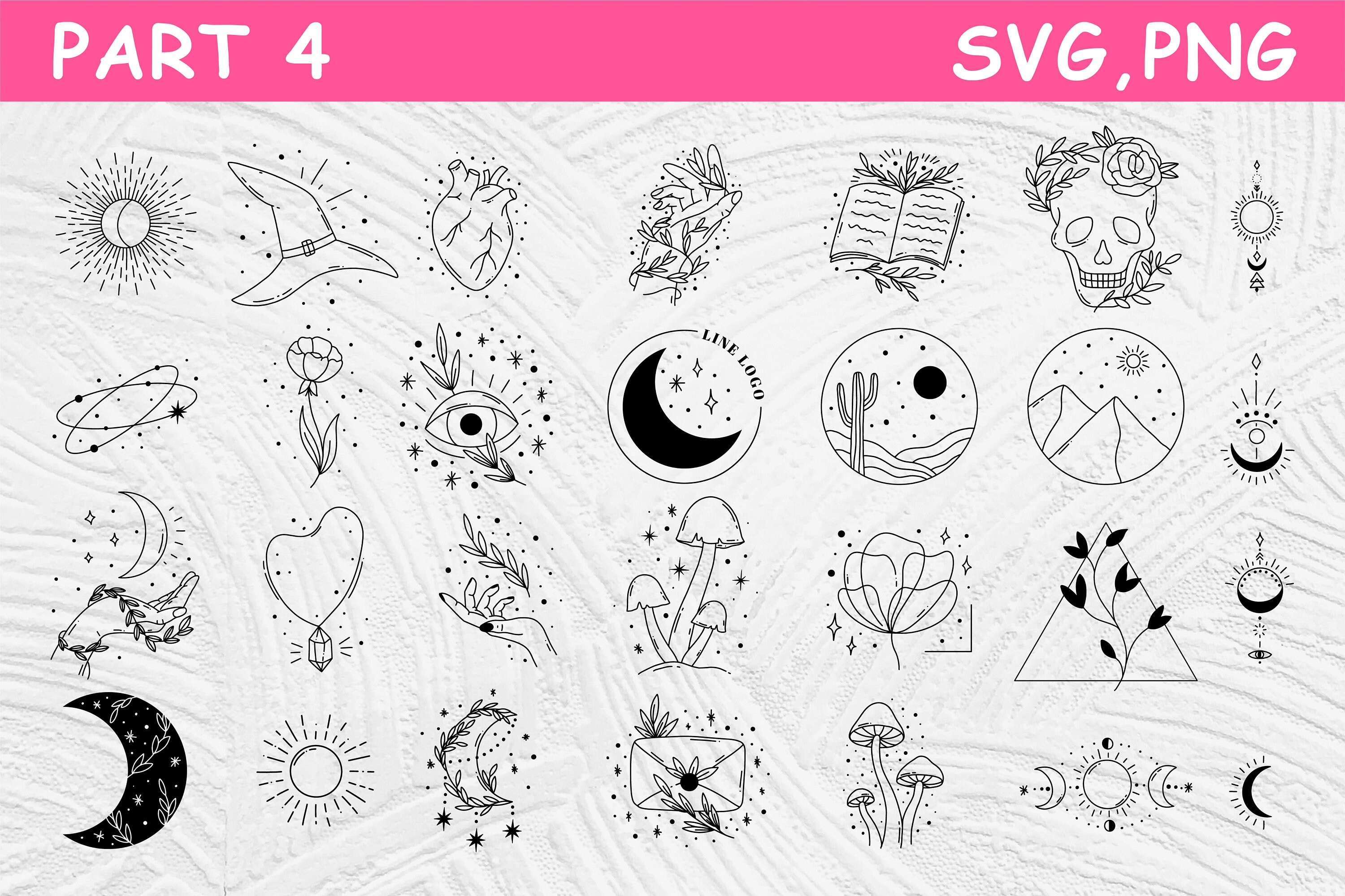 Mystical Svg Bundle Mystical Svg Moon Svg Skull Svg - Etsy