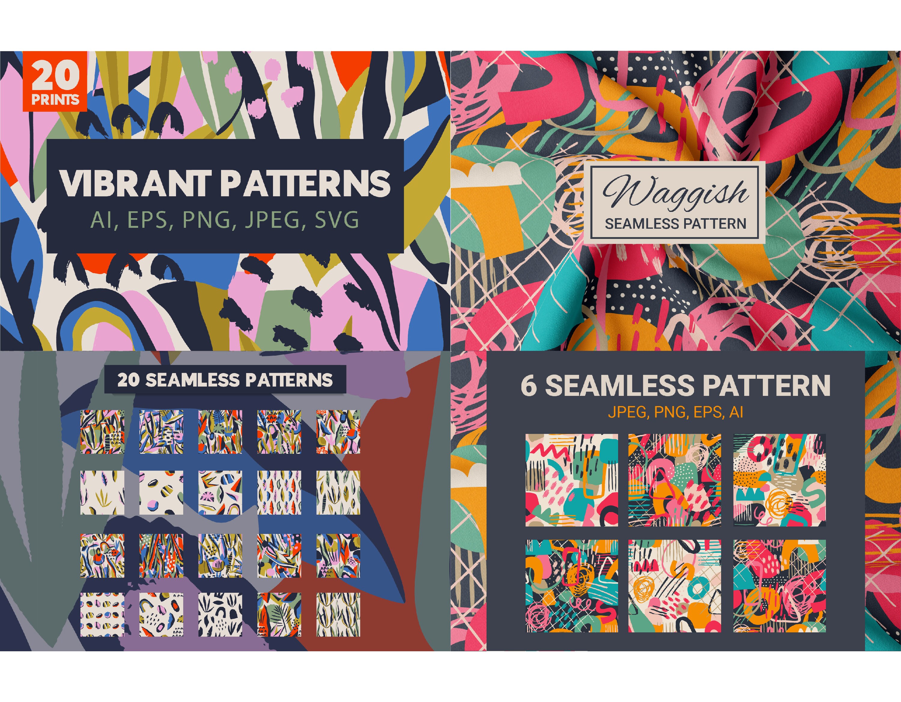 MEGA Bundle 10 in 1 Collection Digital Paper, Big Deal Seamless ...