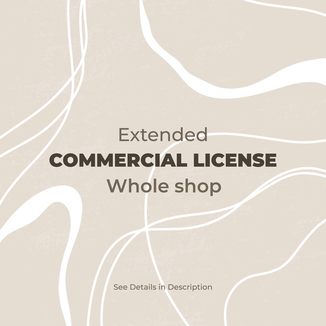 Unlimited Commercial License: SVG PNG Procreate Stamps (PDF) - Etsy