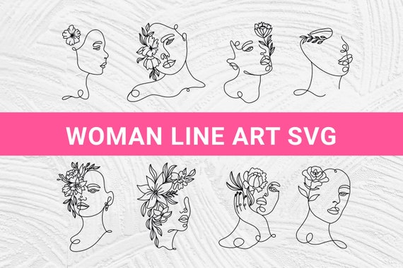 Woman Svg Bundle Line Art Svg Female Svg Silhoueette Svg | Etsy Australia