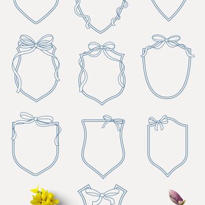 Wedding Crests SVG: Minimalist Bow Shield Logo (digital Download) - Etsy