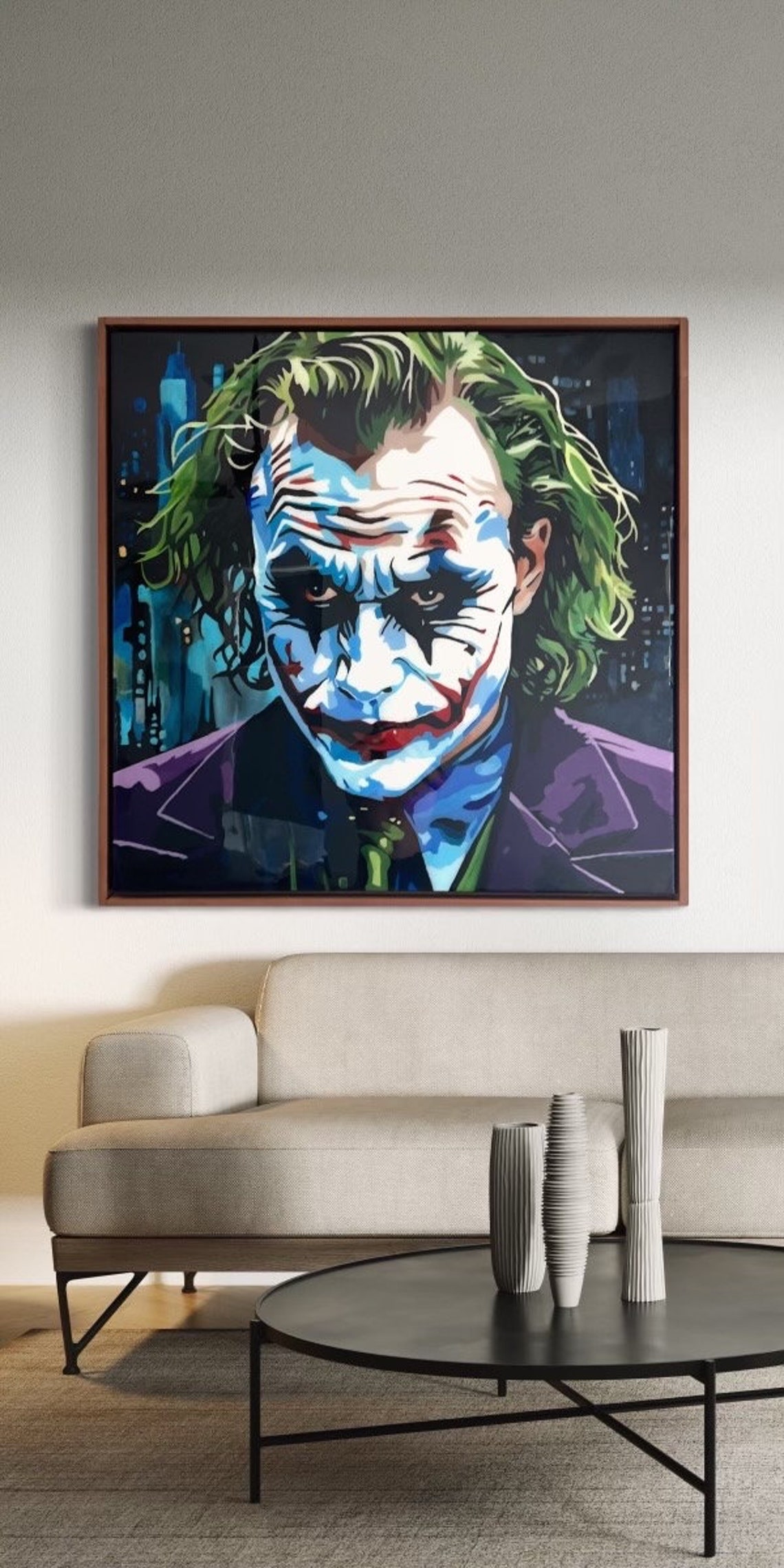 The Joker - Modern Art Depiction of the Joker in a Realistic Comic ...