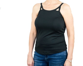 Mastectomy Camisole / Classic Tank Top With Built-in Breast Prosthetics ...