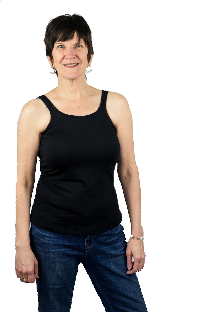 Mastectomy Camisole / Classic Tank Top With Built-in Breast Prosthetics ...