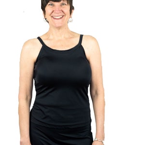 Mastectomy Swimwear Tankini Top With Built-in Breast Prosthetics - NO ...