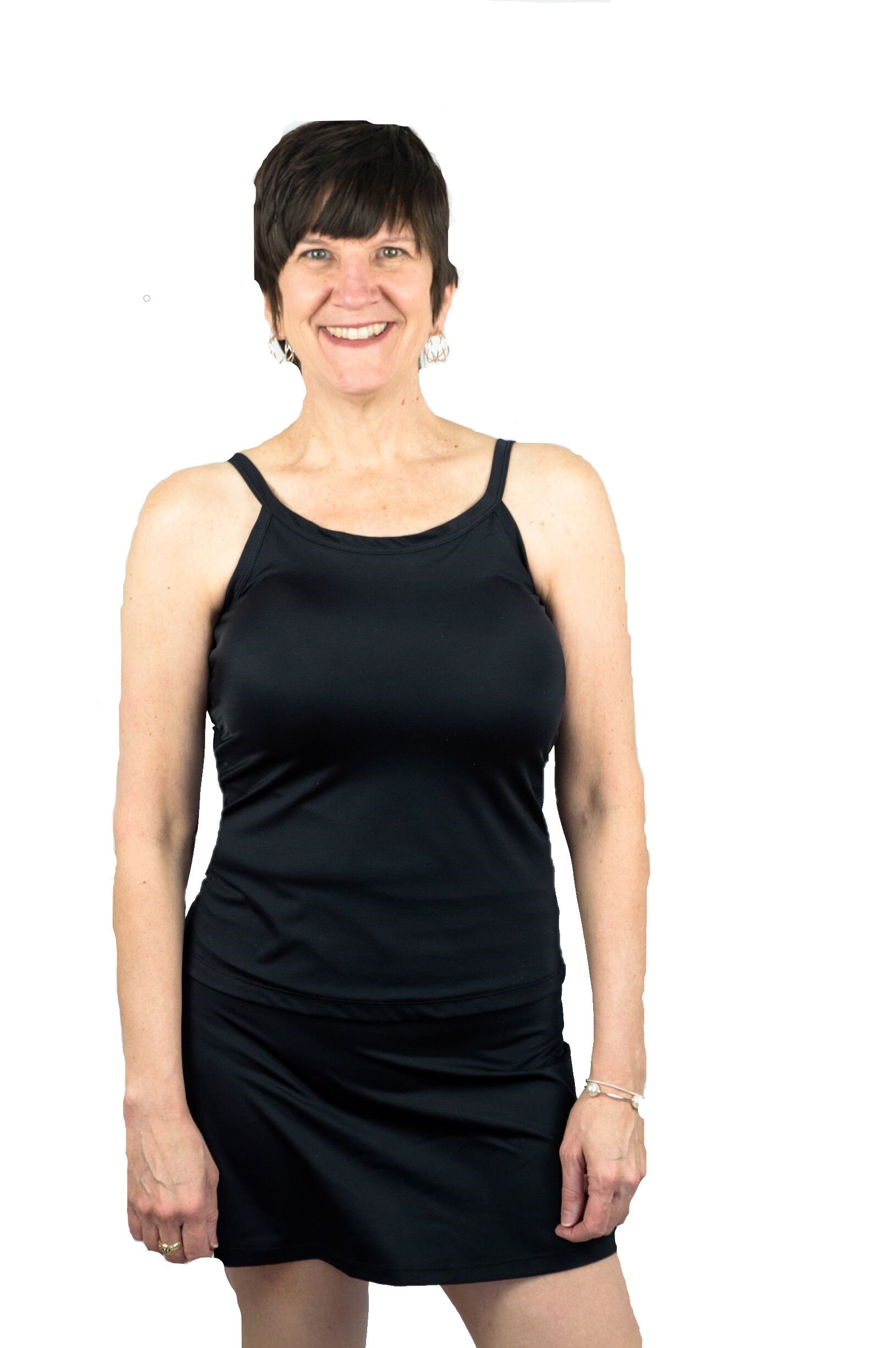 Mastectomy Swimwear Tankini Top With Built-in Breast Prosthetics - NO ...