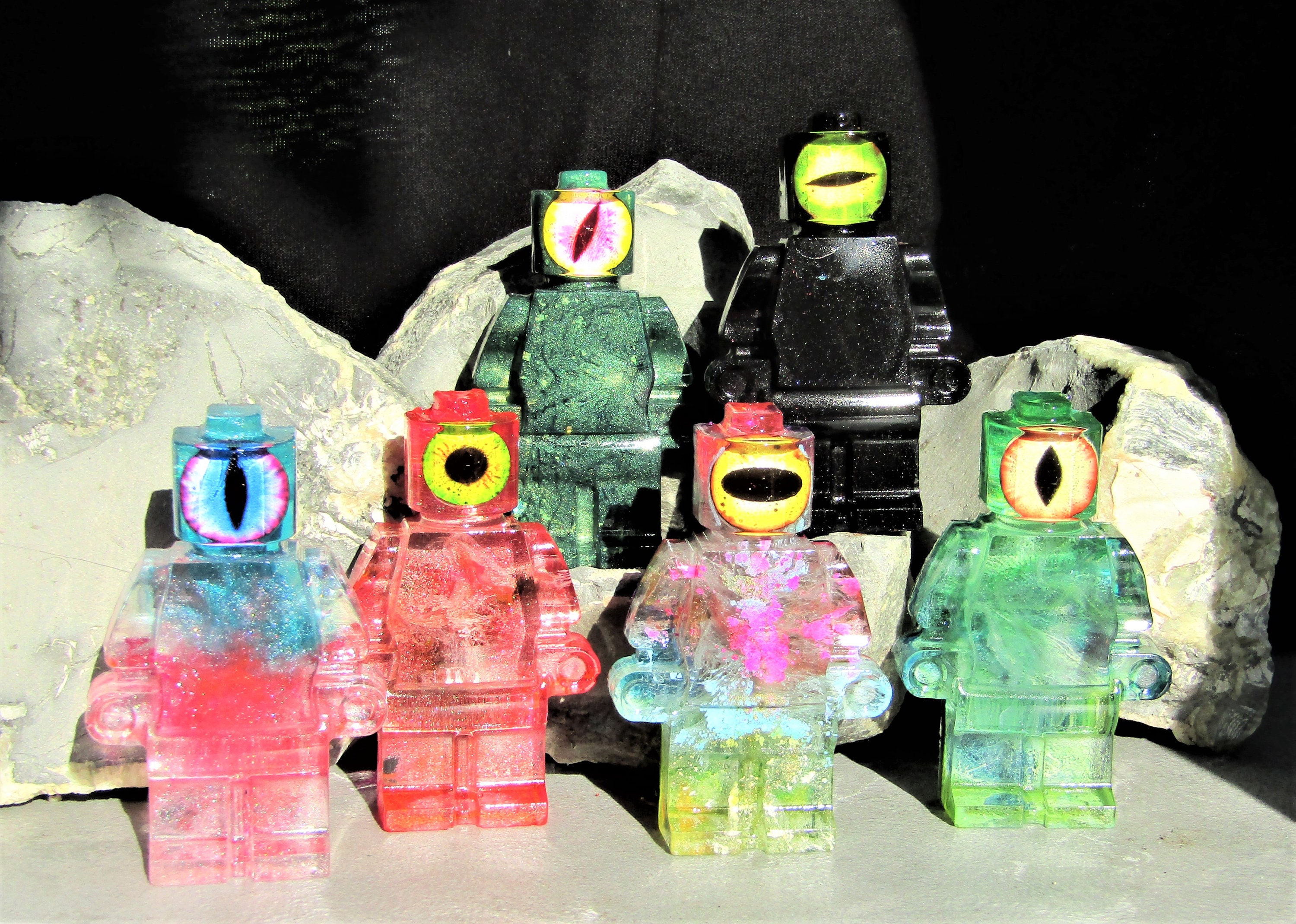 Large Cyclops Figures / Colourful Handmade Resin Art Toy / One | Etsy