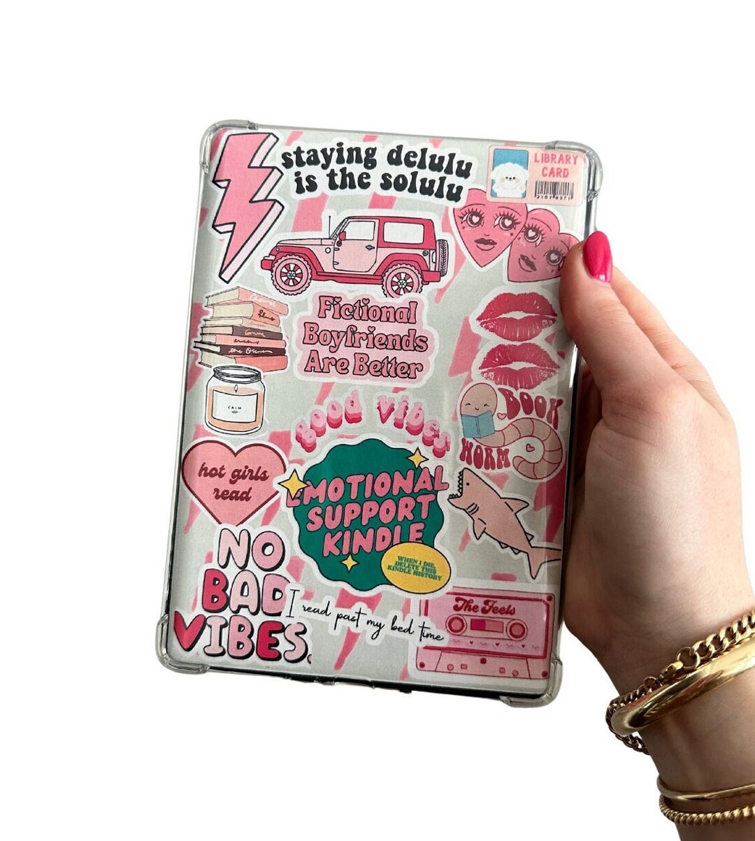 Pink Romantic Cover Insert, Pink Book Reader Cover, Romantic Book ...