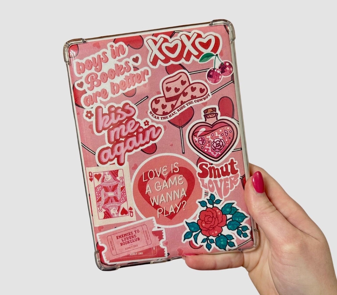 Valentine Day Kindle Cover Insert, Valentine Book Reader Cover, Kindle ...