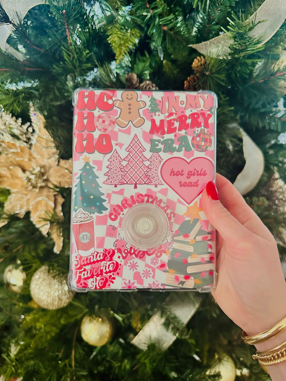 Christmas Kindle Cover Insert, Christmas Book Reader Cover, Kindle ...