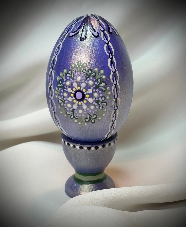 Decorative Egg With Stand - Etsy
