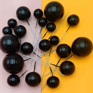 Gold Decorative Balls-silver Decorative Balls-golden Ball Cake Topper ...