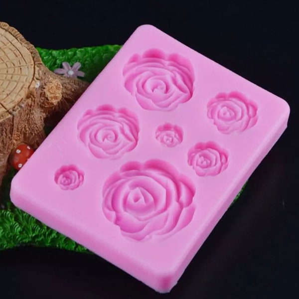 3d Rose Silicone Rose Cake Mold - Etsy