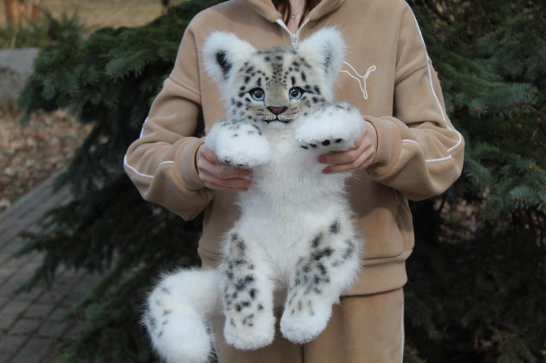 Pre-order Snow Leopard Poseable Plush Animal Soft Toy - Etsy