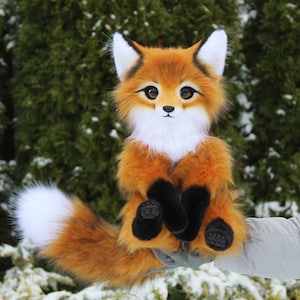 Pre-order Red Fox Poseable Art Doll Plush Animal - Etsy