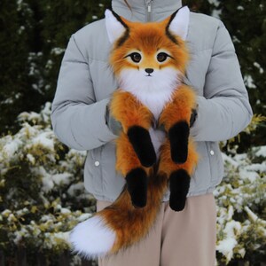 Pre-order Red Fox Poseable Art Doll Plush Animal - Etsy