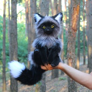 Pre-order Gray Fox Plush Poseable Art Doll - Etsy