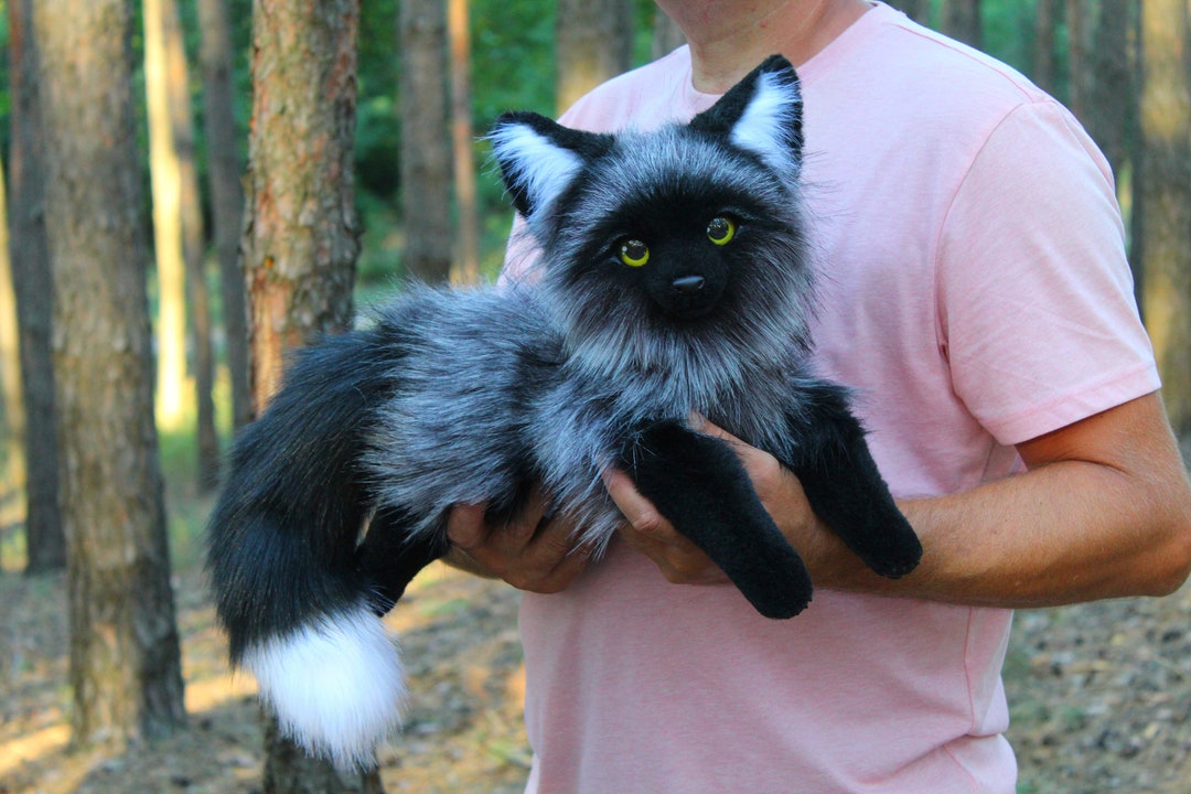 Pre-order Gray Fox Plush Poseable Art Doll - Etsy