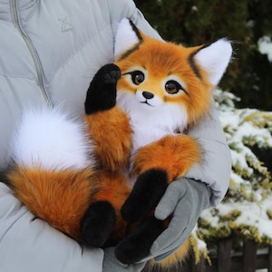 Pre-order Red Fox Poseable Art Doll Plush Animal - Etsy