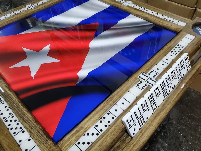 MADE IN USA Cuban Flag Domino Table by Domino Tables by Art - Etsy