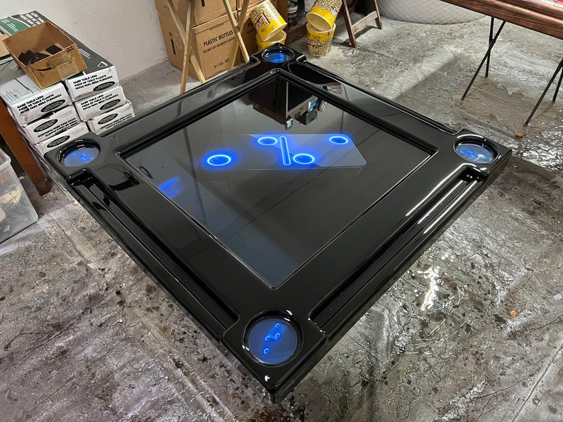 Neon Black Domino Table by Domino Tables by Art - Etsy