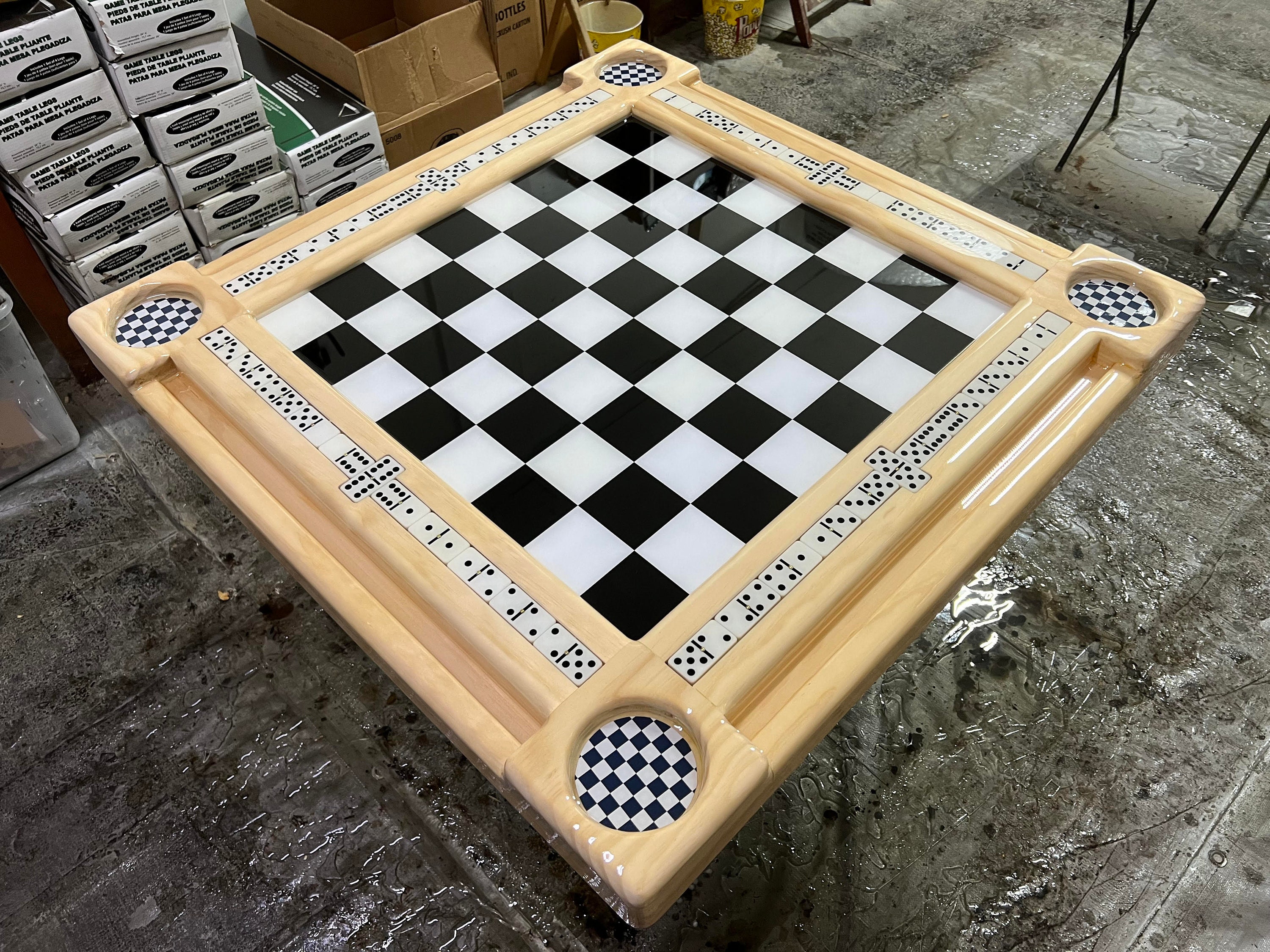 Chessboard Game Table by Domino Tables by Art - Etsy