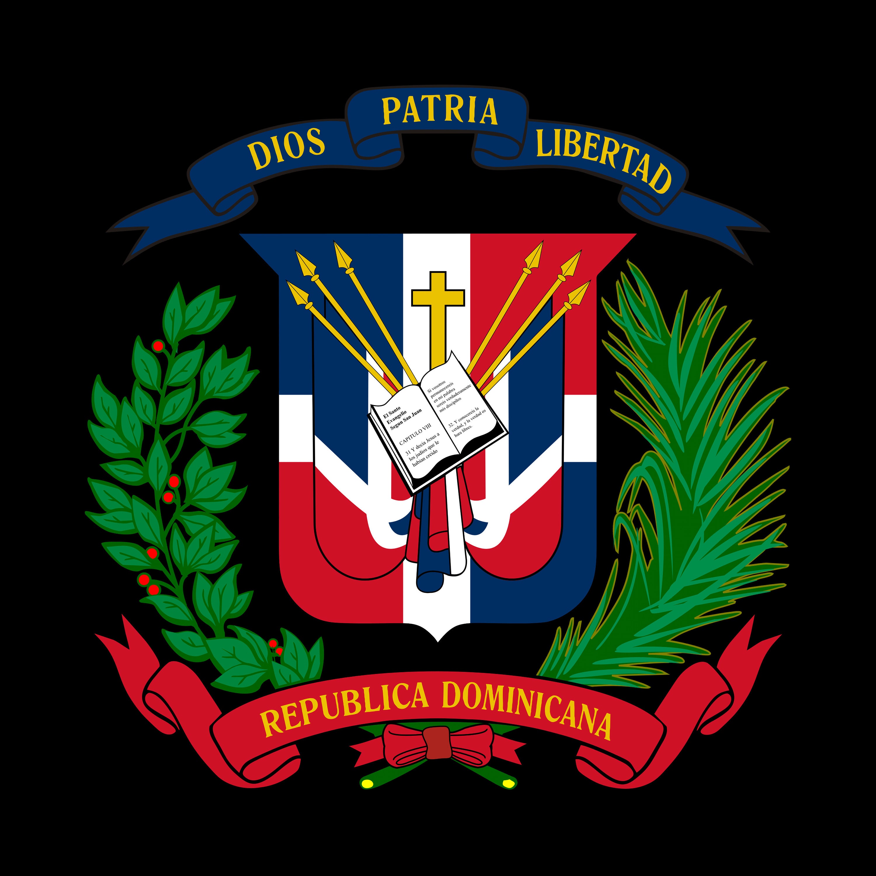 Dominican Coat of Arms Black Domino Table by Domino Tables by Art - Etsy