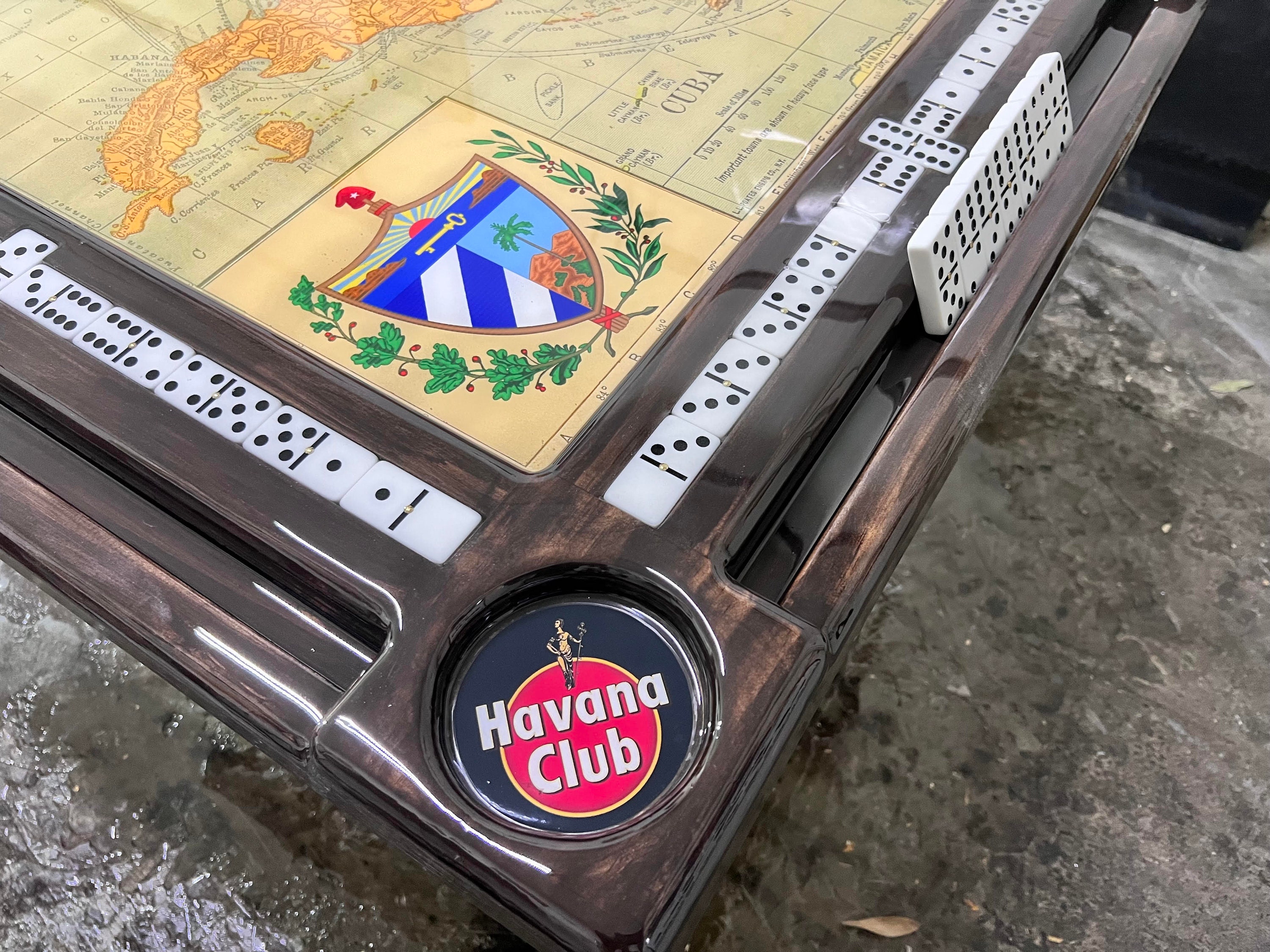 Cuban Map and Coat of Arms Domino Table by Domino Tables by - Etsy