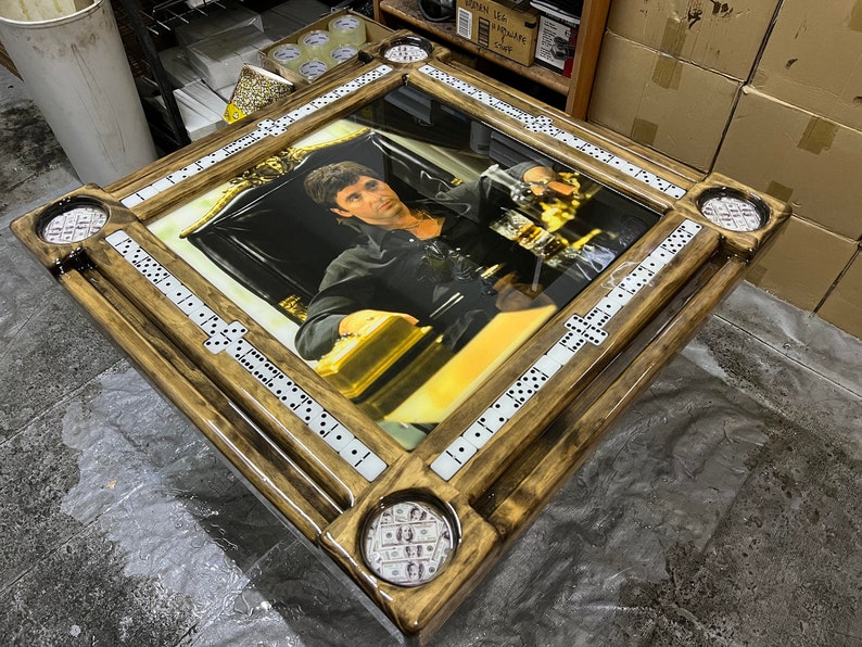 Scarface Domino Table by Domino Tables by Art - Etsy