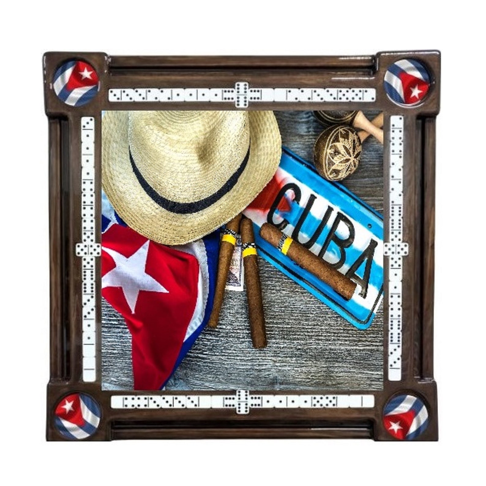 MADE IN USA Cuban Collage Domino Table by Domino Tables by Art - Etsy