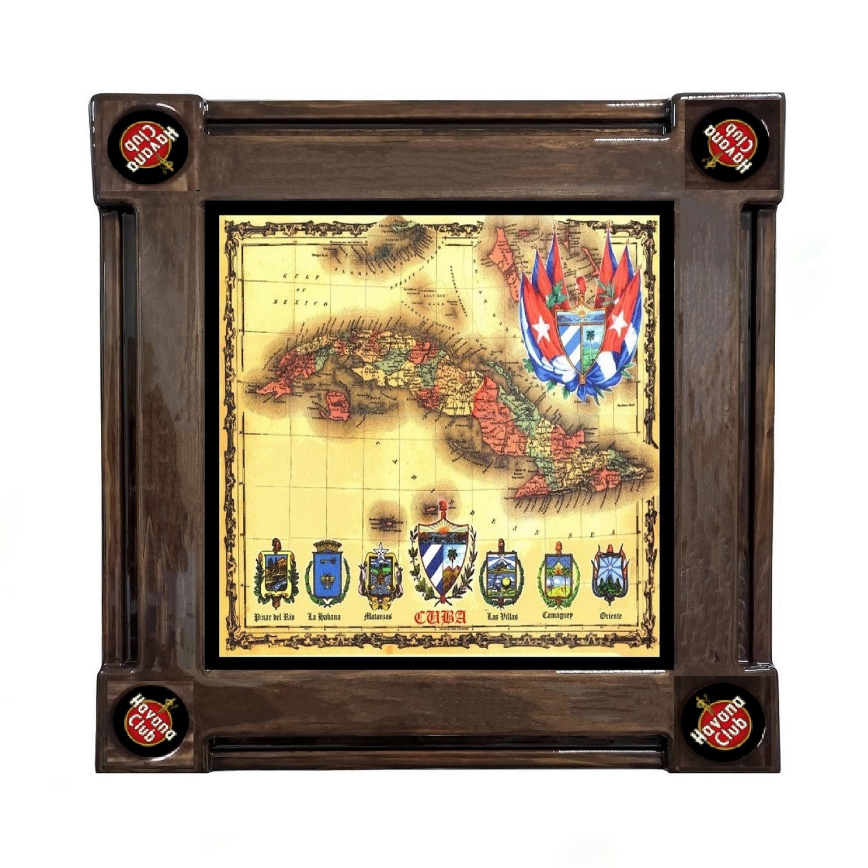 Cuban Map Domino Table by Domino Tables by Art With Havana Club ...