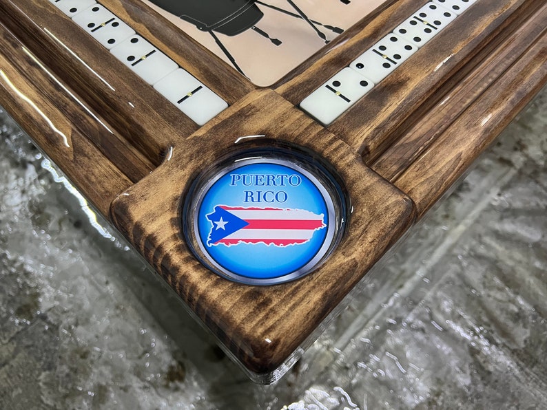 Puerto Rican Collage Domino Table by Domino Tables by Art - Etsy