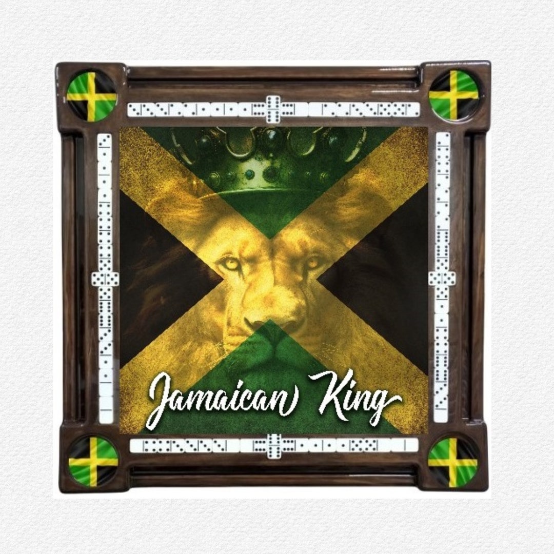 Jamaican King Domino Table Kona Coffee Frame by Domino Tables by Art - Etsy