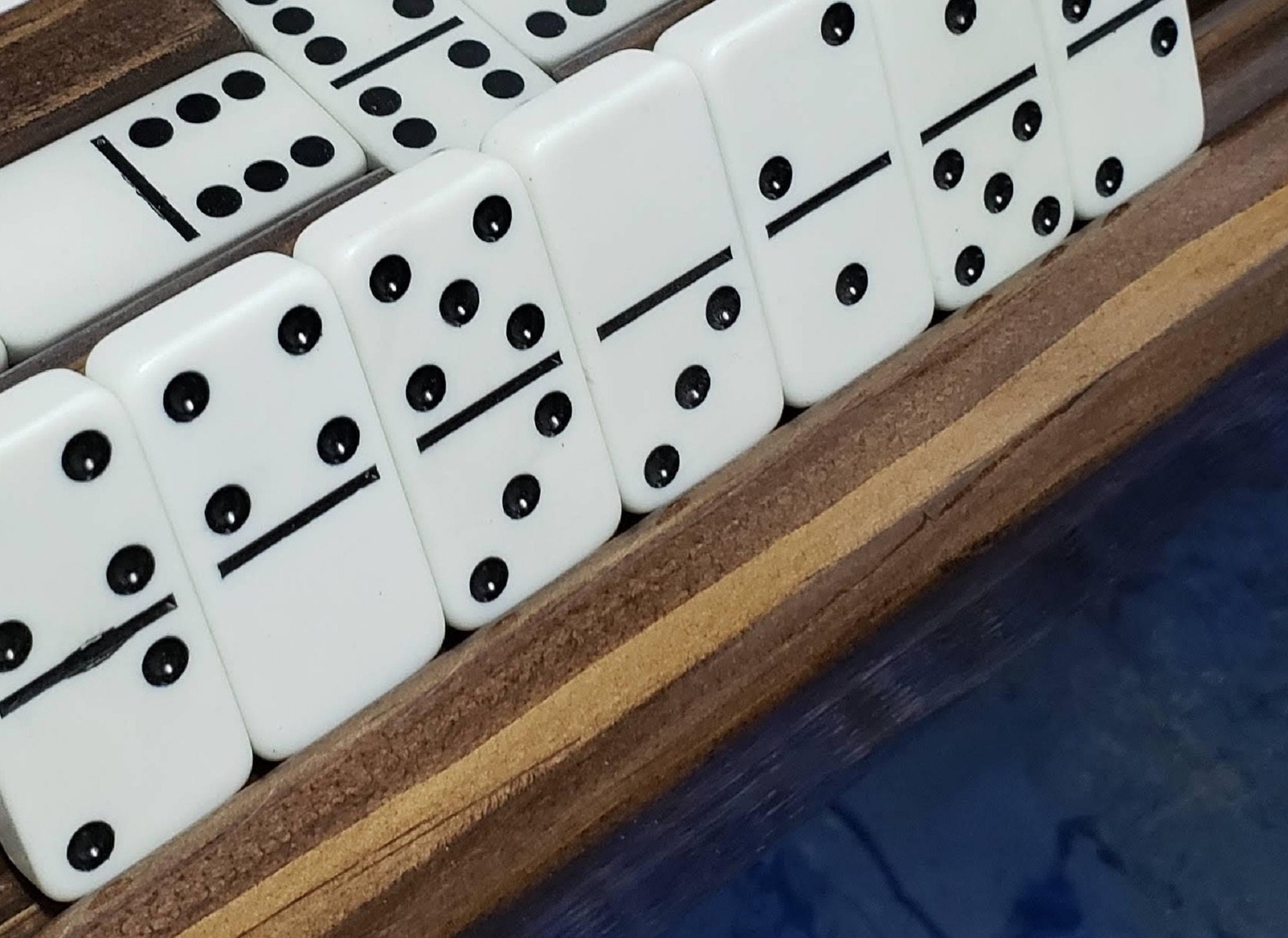 Dominican Flag Wavy Flag 3D Domino Table by Domino Tables by Art - Etsy