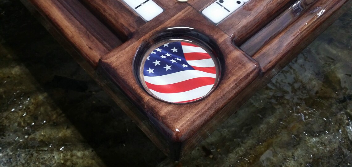 MADE IN USA Cuban Puerto Rican American Domino Table by Domino Tables ...