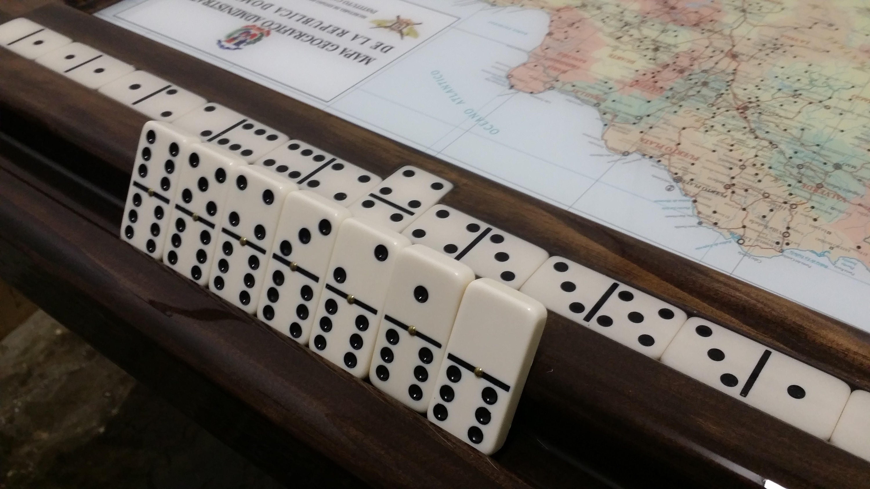 Dominican Map Domino Table by Domino Tables by Art - Etsy