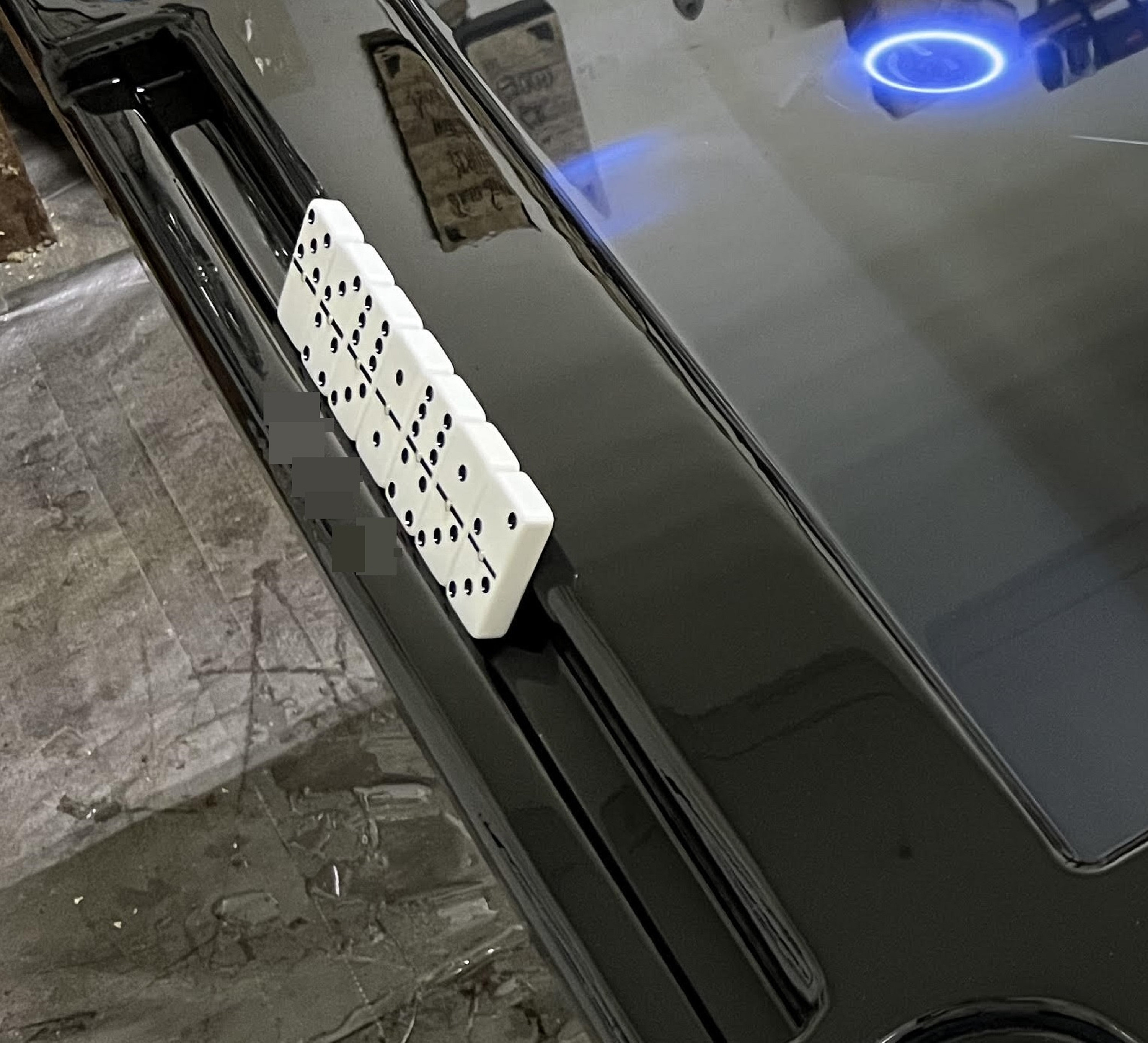 Neon Black Domino Table by Domino Tables by Art - Etsy