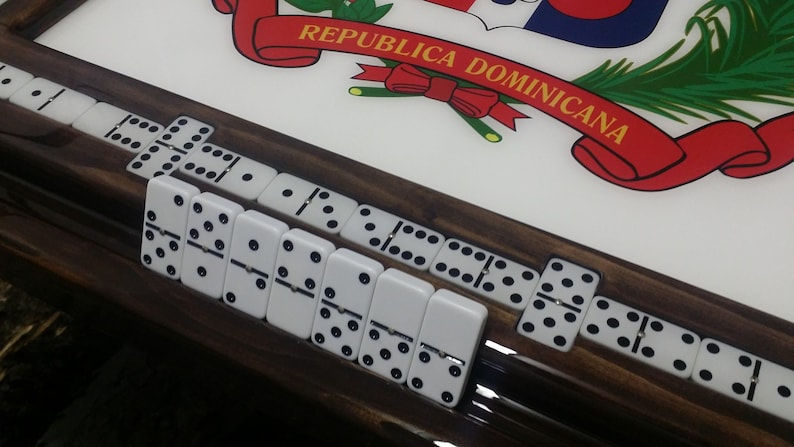 Dominican Escudo White Domino Table by Domino Tables by Art - Etsy