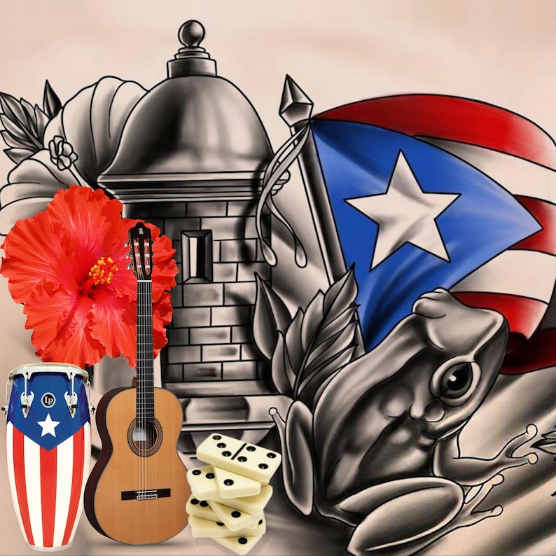 Puerto Rican Culture Domino Table by Domino Tables by Art - Etsy