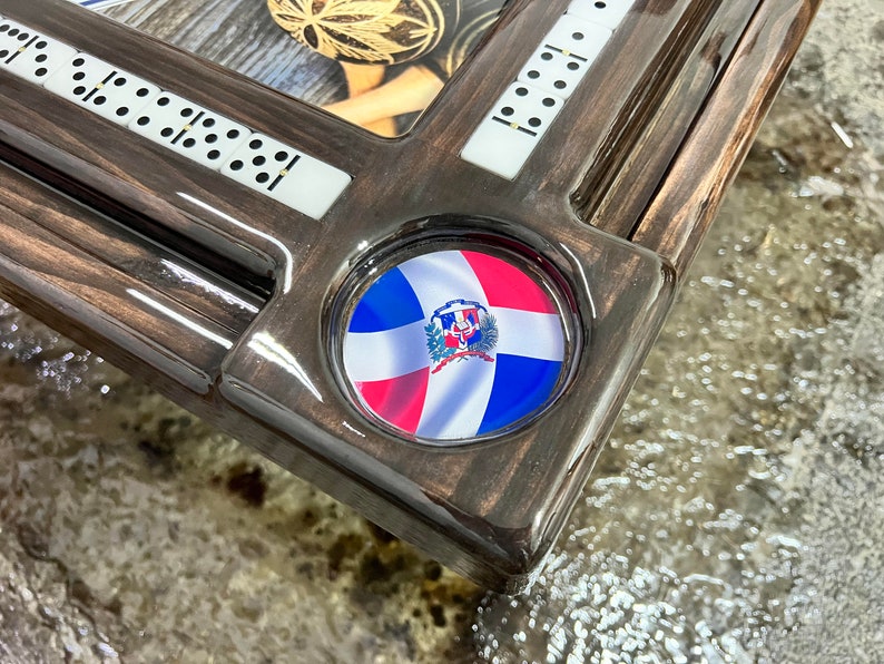 Dominican Republic Collage Domino Table by Domino Tables by Art - Etsy