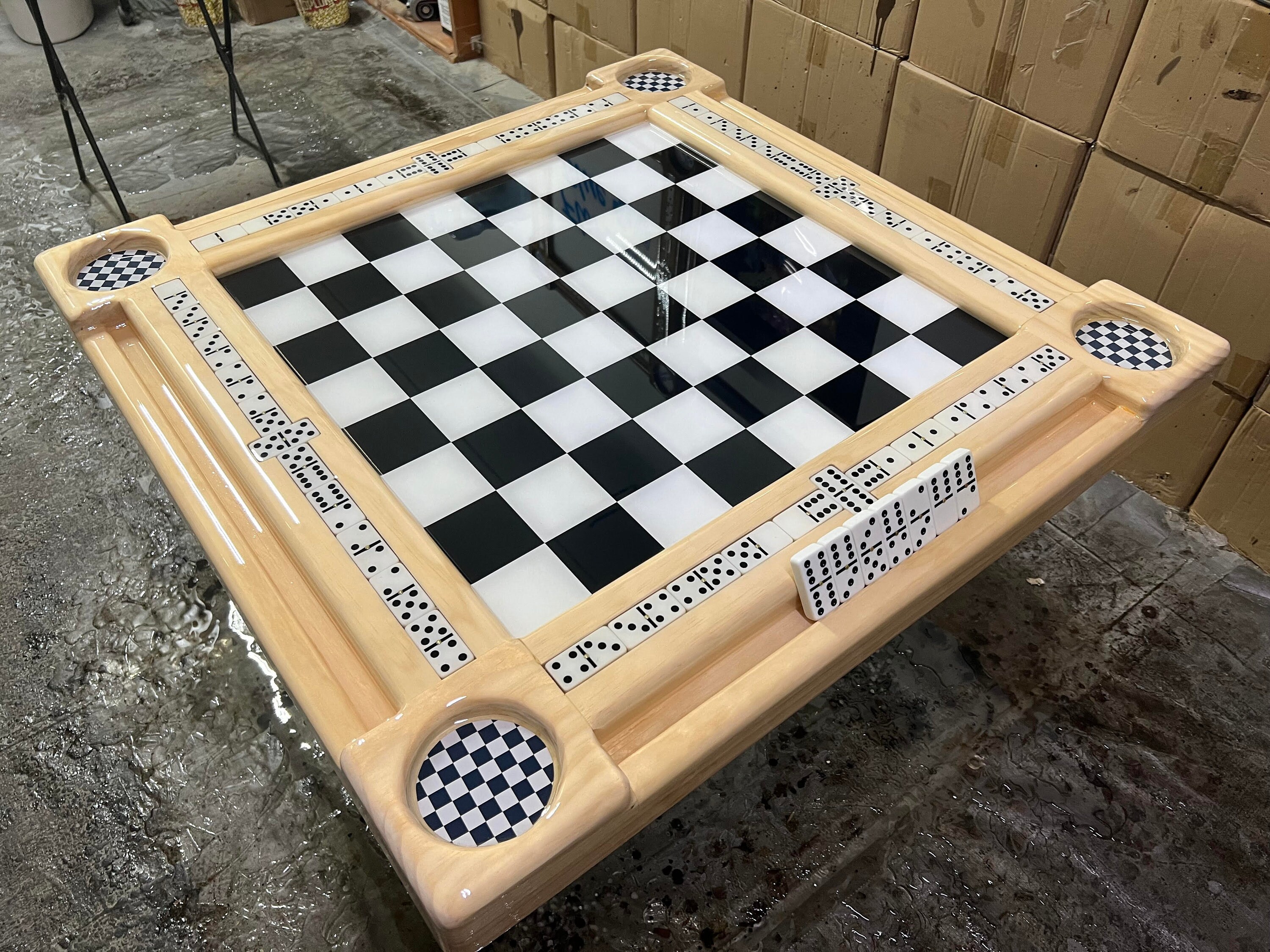 Chessboard Game Table by Domino Tables by Art - Etsy